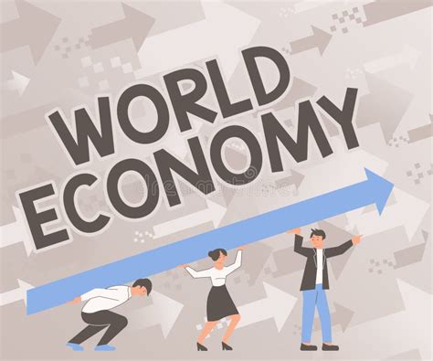 Hand Writing Sign Business Approach Four Colleagues Drawing Standing Holding Large Arrow For