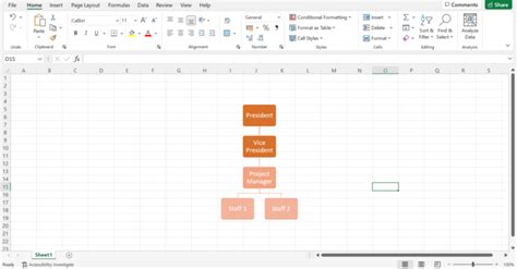 How To Use SmartArt Hierarchy In Excel Sheetaki