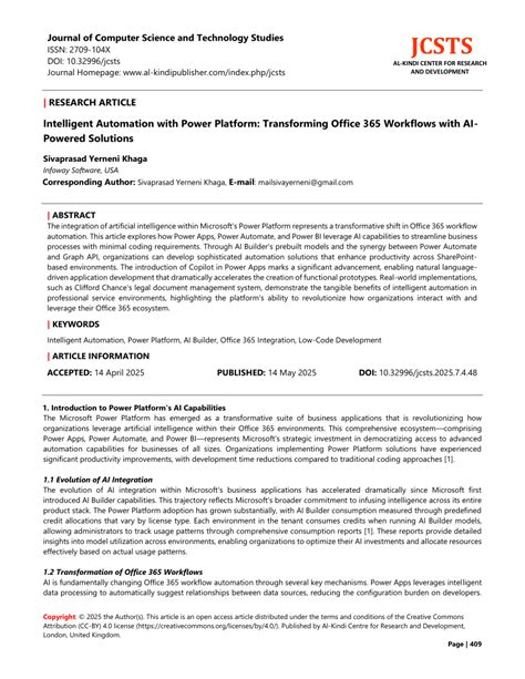 Pdf Intelligent Automation With Power Platform Transforming Office 365 Workflows With Ai