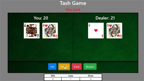 Tash Game Using Html And Css In Vanillajs With Source Code Sourcecodester