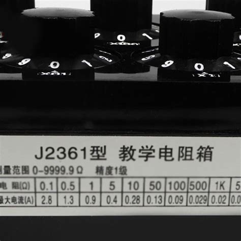 Black Resistance Box Iron Variable Decade Resistor Resistance Box 0