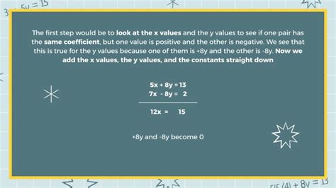 How To Solve A System Of Equations Using Elimination