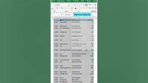 Remove Blanks Excelshortcuts Excelshots Excel Exceltips Flashfill Exceltricks Office