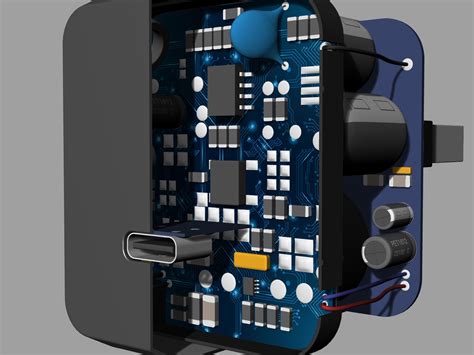 充电头电路板犀牛模型198精品3d模型 站酷zcool