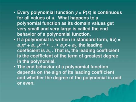 ppt 7 2 polynomial functions and their graphs powerpoint