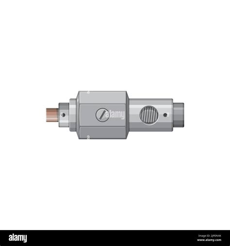 Shock Absorber Damper Vehicle Detail Isolated Realistic Icon Vector