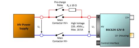 We Are Having A V V Dc Dc Converter How Can We Design A Proper Precharging Circuit For