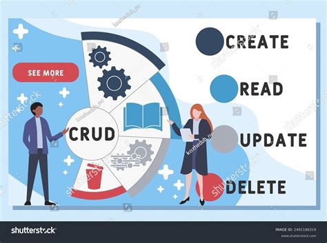Crud Create Read Update Delete Acronym Stock Vector Royalty Free 2491186319 Shutterstock
