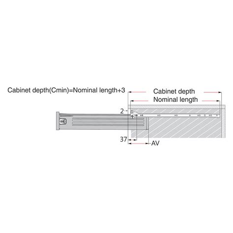 Dtc Metalbox Drawer Kit Self Closing 19 5 8 In X 3 3 8 In Handles And More Hardware Ltd