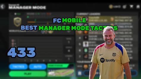 433 Best Tactics For Manager Mode Eafc 25 Mobile Youtube