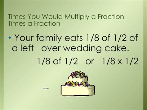 Fractions Multiplication Of Fractions Ppt