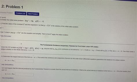 Solved Problem Previous Pron Problem List Next Problem Chegg Com