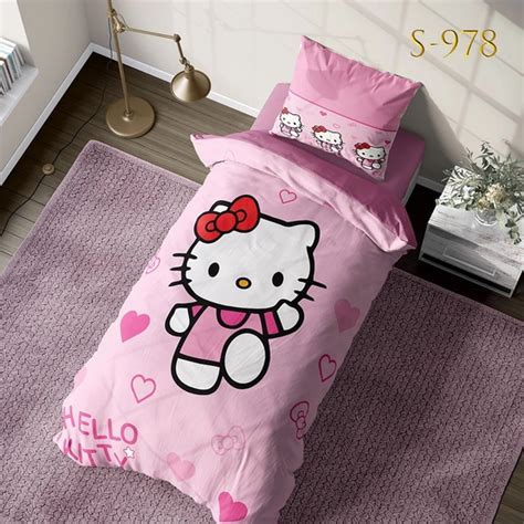 خرید و قیمت روتختی دخترانه طرح کیتی ترب