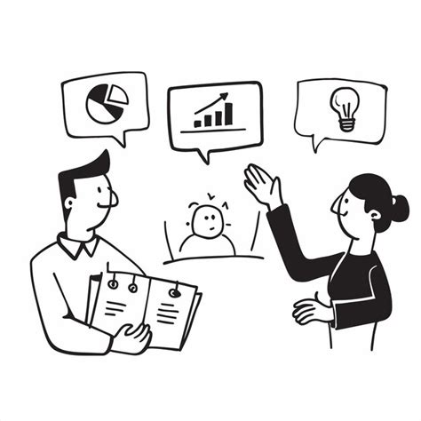 Premium Vector A Man And A Woman Are Standing In Front Of A Chart That Says Quot Graph Quot