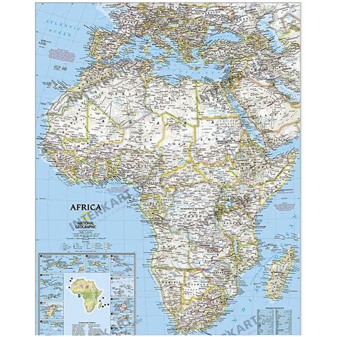 National Geographic Continental Map Africa