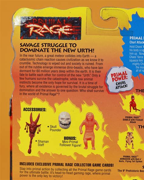 Rare Vintage 1994 Playmates Primal Rage Chaos Action Figure Retro