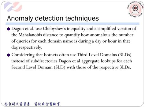 Ppt Identifying Botnets Using Anomaly Detection Techniques Applied To Dns Traffic Powerpoint