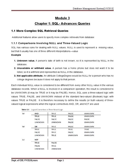Module 3 Pdf Databases Sql