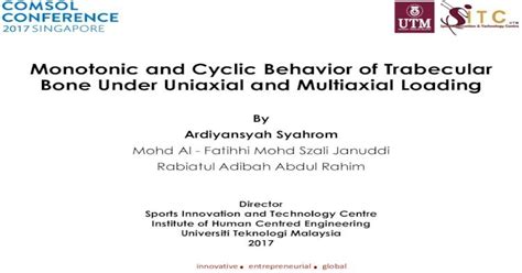 Monotonic And Cyclic Behavior Of Trabecular Bone Under Uniaxial And Multiaxial Loading · 2017