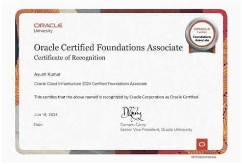 Ayush Kumar On Linkedin Oracleuniversity Certification Professionaldevelopment Techskills