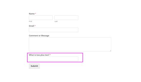 simple captcha for wpforms wordpress plugin