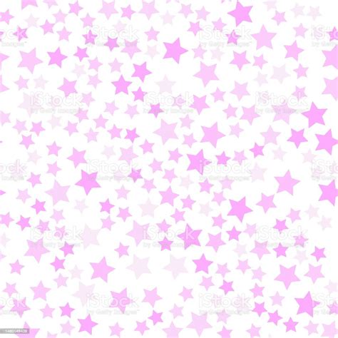 직물 섬유 종이 및 기타 다양한 표면을 위한 분홍색과 보라색 색상의 다양한 음영의 크고 작은 별의 원활한 반복 패턴 0명에 대한