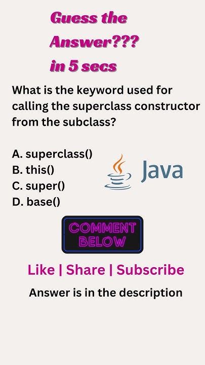 Inheritance In Java Java Interview Question Coding Javashorts Youtube