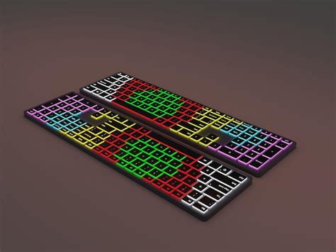Premium Photo Rgb Computer Black Gaming Keyboard With Backlit 3d Render