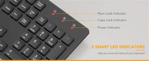 Amazon Com Wireless Keyboard And Mouse WisFox Full Size Wireless Mouse And Keyboard Combo