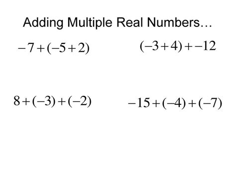 Lessons 22 And 23 Adding And Subtracting Real Numbers Ppt Download