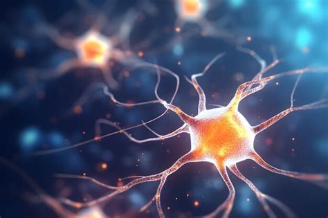 Premium Ai Image Human Brain Active Neuron Cells Concept Illustration