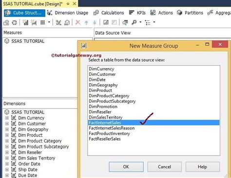 Creating Measure Groups In Ssas
