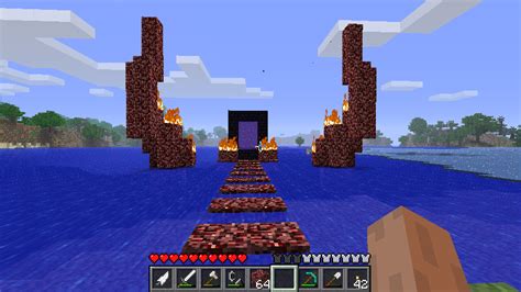 My Attempt At A Nether Portal In Old Beta 1 7 3 Screenshots Show Your Creation Minecraft