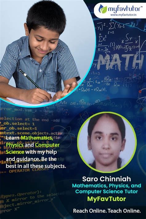 Learn Math Physics And Computer Science From Saro Maam