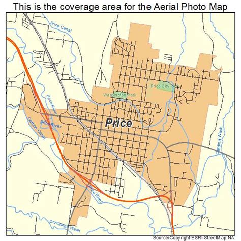 Aerial Photography Map Of Price Ut Utah