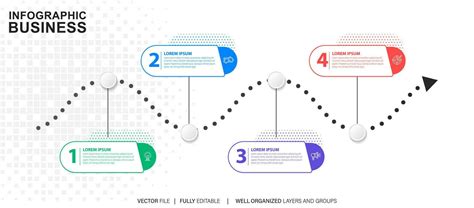 Set Of Infographic Elements Data Visualization Vector Design Template Can Be Used For Steps