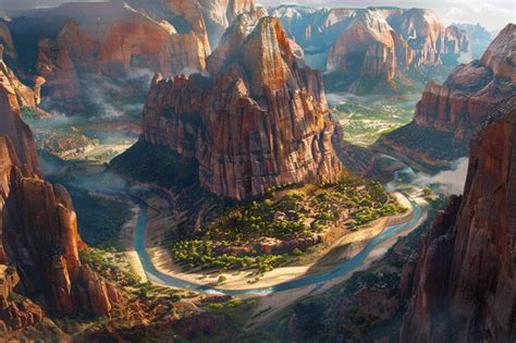 Experience The Breathtaking Aerial Perspective Of Generative Ai