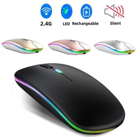 Wireless Mouse Rgb Rechargeable Mice Wireless Computer Mause Led Backlit Ergonomic Gaming Mouse
