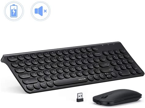 Rechargeable 2 4ghz Wireless Slim Keyboard And Mouse Combo With Round