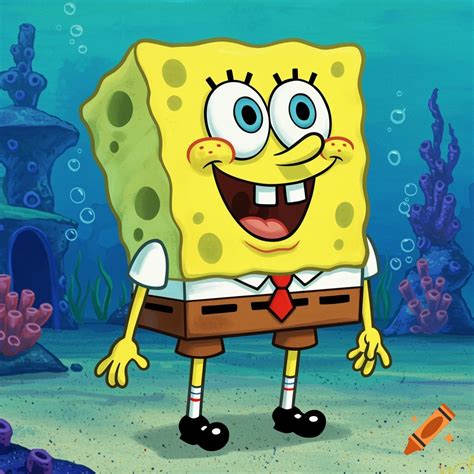 Spongebob Squarepants And Patrick Star Smiling Happily Underwater In