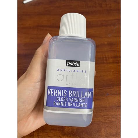 Véc Ni Phủ Bóng Bảo Vệ Tranh Acrylic Pebeo 75m250ml Gloss Varnish Lazadavn