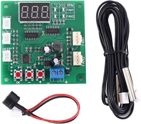 PWM Driver Module DC V V V PWM Wire Fan Temperature Controller With Digital Display