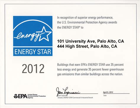 Energy Star Certified Palo Alto Offices