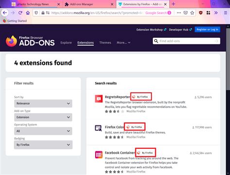 Mozilla Adds Two Firefox Add On Badges Verified And By Firefox