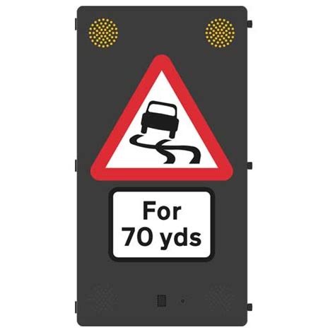 Reflective Vehicle Activated Warning Sign Messagemaker Displays