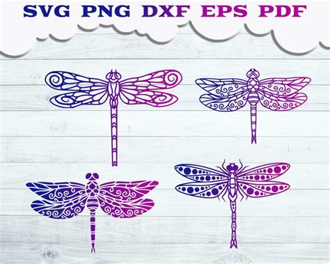 Dragonfly Svg Bundle Celestial Dragonfly Svg Zentangle Dragonfly Svg