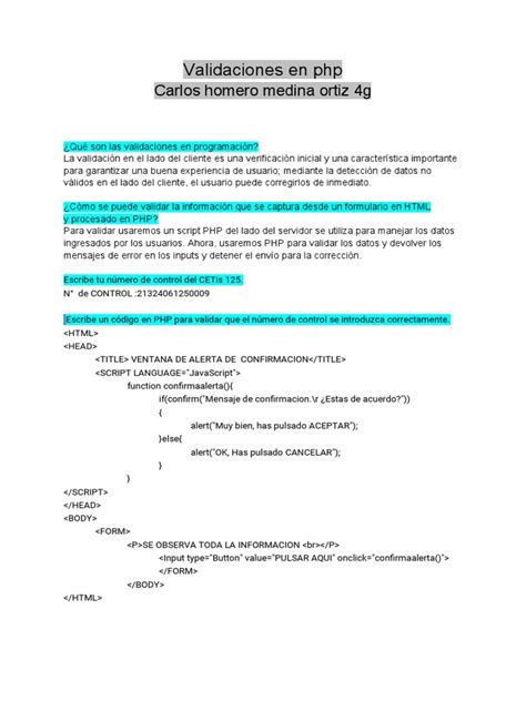 Validaciones Php Pdf