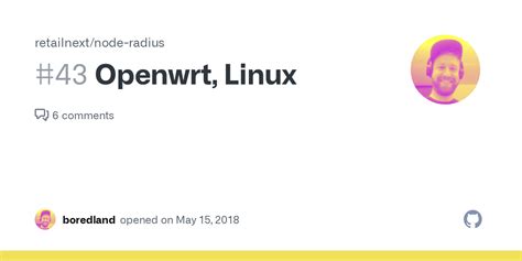 Openwrt Linux · Issue 43 · Retailnextnode Radius · Github
