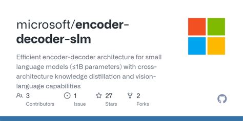 Issues · Microsoftencoder Decoder Slm · Github