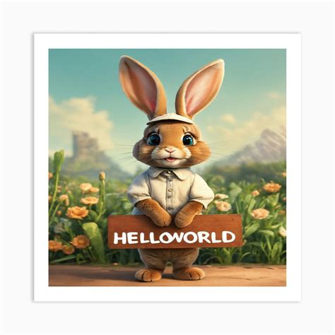 Helloworld Art Print By My Design Fy